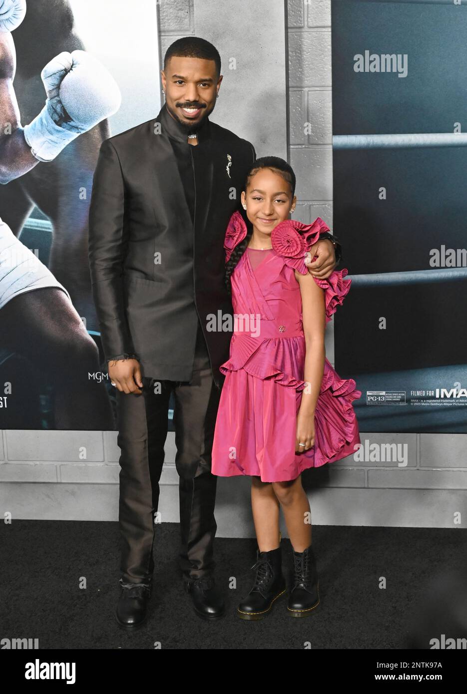 Los Angeles, USA. 27th Feb, 2023. Michael B. Jordan & Mila Davis-Kent ...