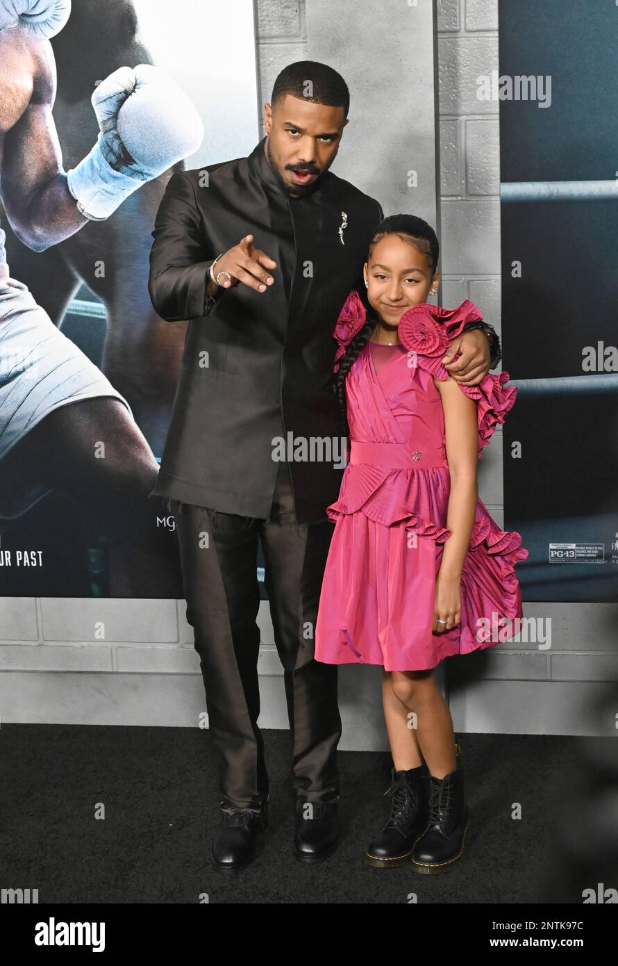 Los Angeles, USA. 27th Feb, 2023. Michael B. Jordan & Mila Davis-Kent ...