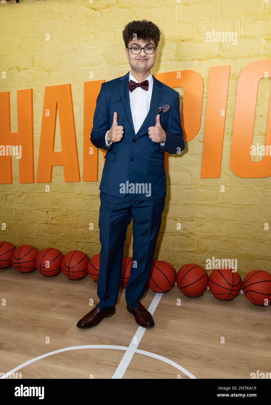 Alex Hintz attends the premiere of "Champions" at AMC Lincoln Square ...