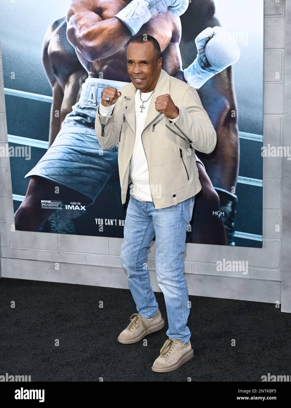 Los Angeles, USA. 27th Feb, 2023. Sugar Ray Leonard at the premiere for ...