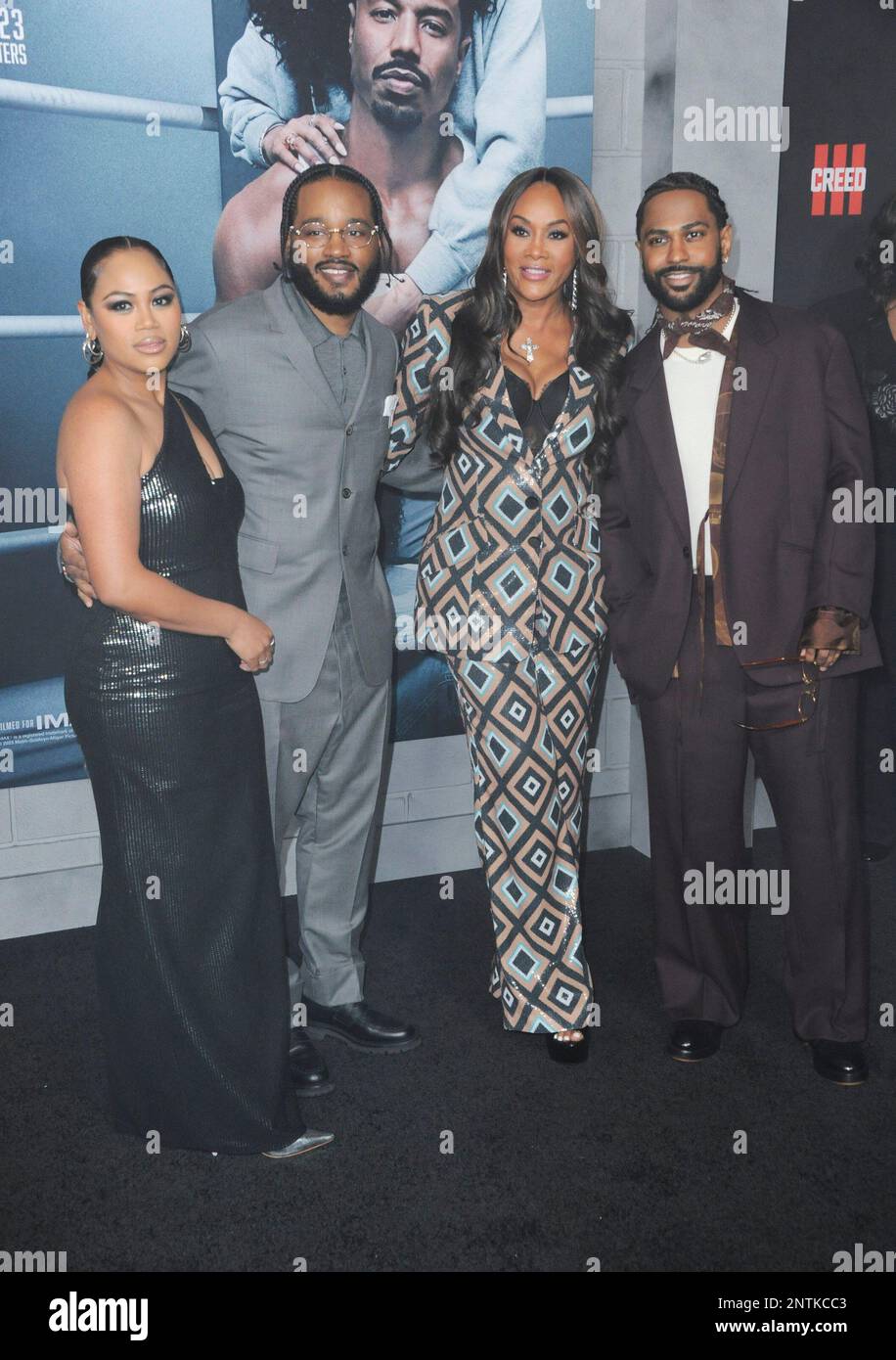 Los Angeles, CA. 27th Feb, 2023. Zinzi Coogler, Ryan Coogler, Vivica A ...