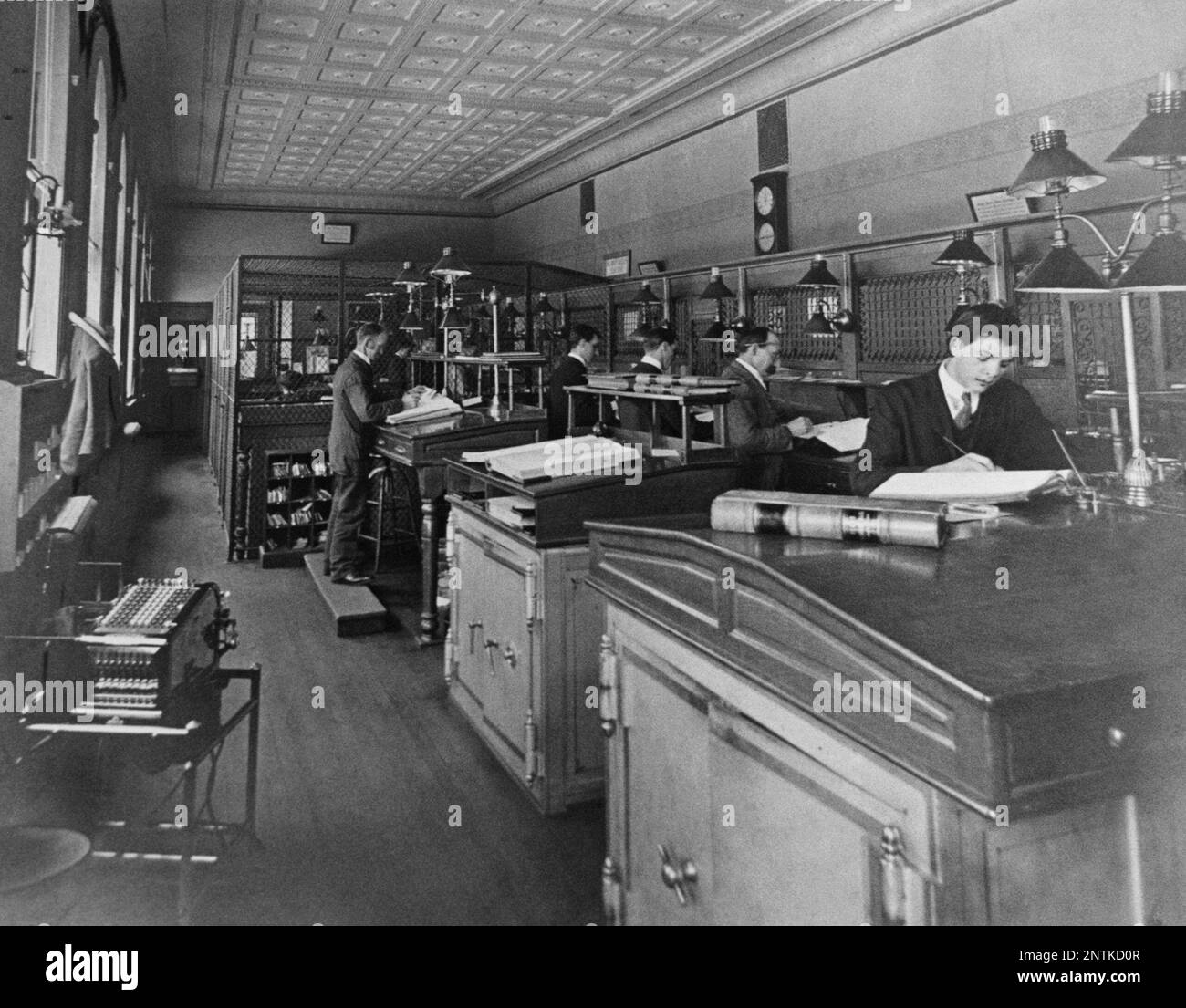 Bookkeeper's and teller's department First National Bank of Somerville ...
