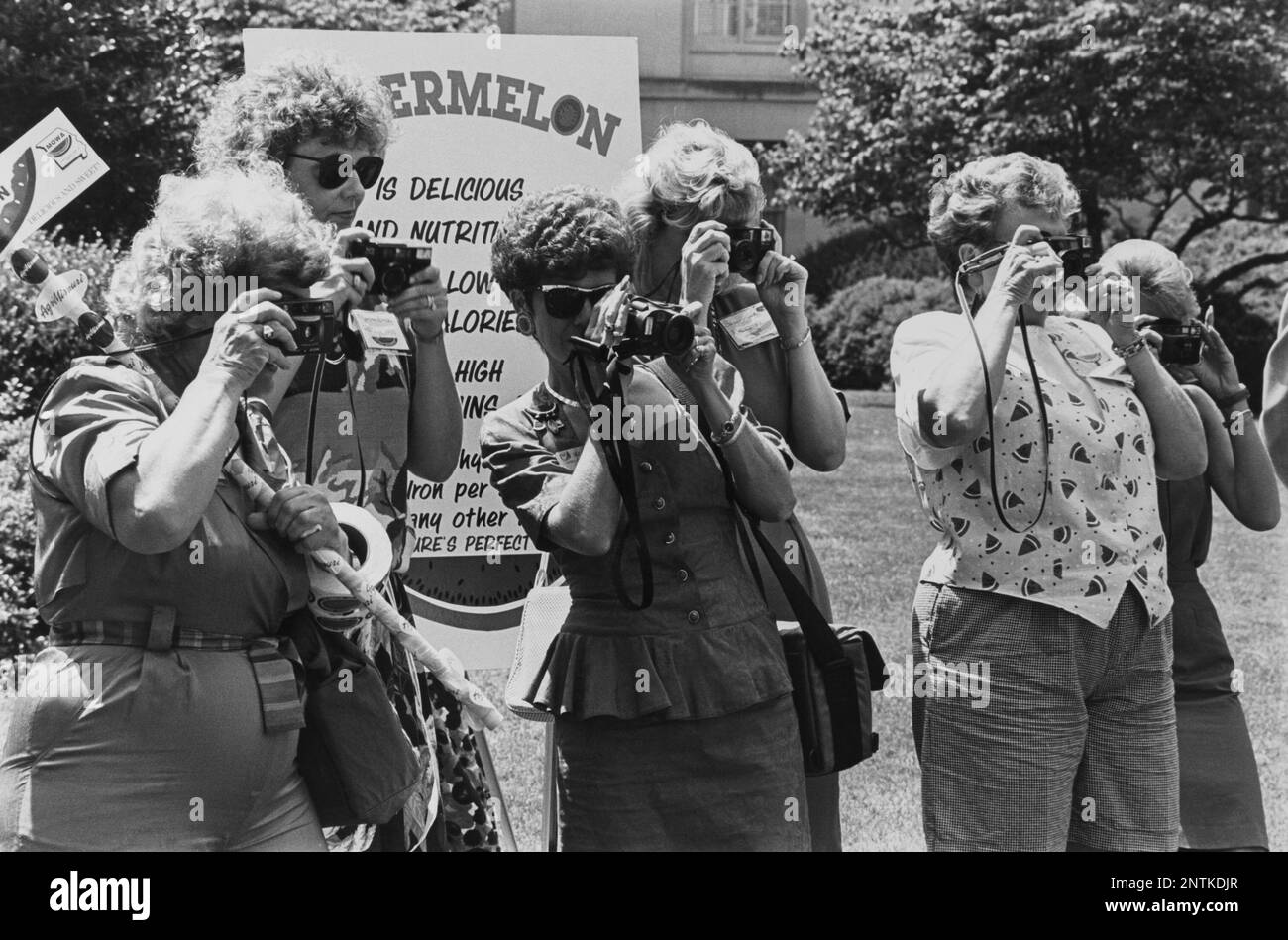 Watermelon Fest Day, Queens in a seed spitting contest at Rayburn House ...