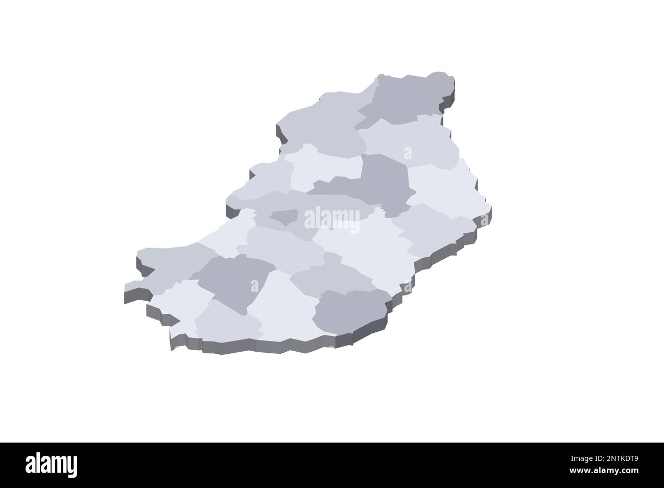 Hungary political map of administrative divisions - counties and ...