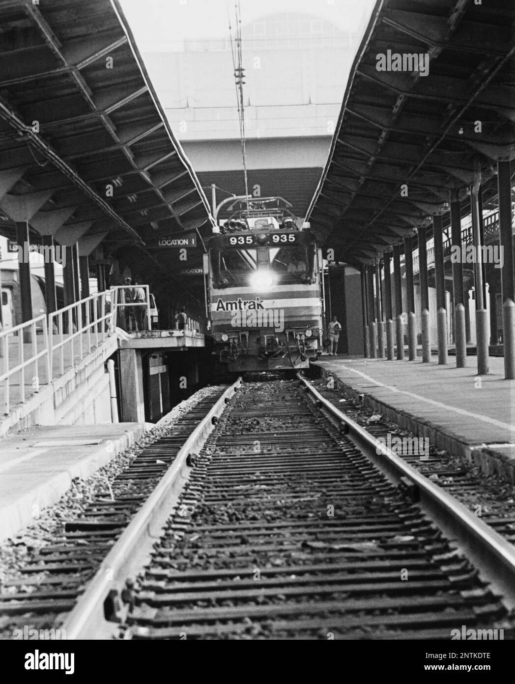 Train departing from Union station, on July 23, 1990. (Photo by Maureen ...