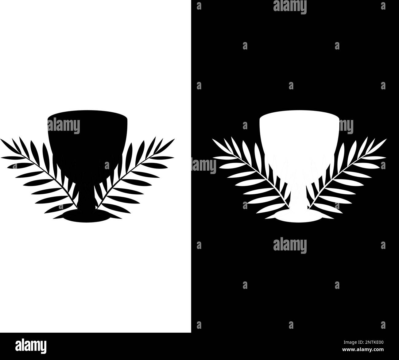 A group of black and white silhouettes for the Holiday Holy Week for ...