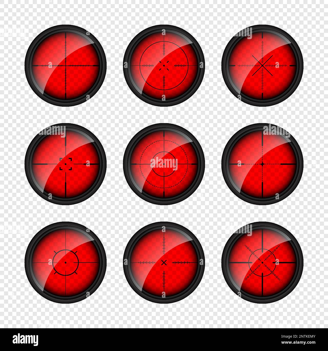 Various weapon thermal infrared sights, sniper rifle optical scopes ...