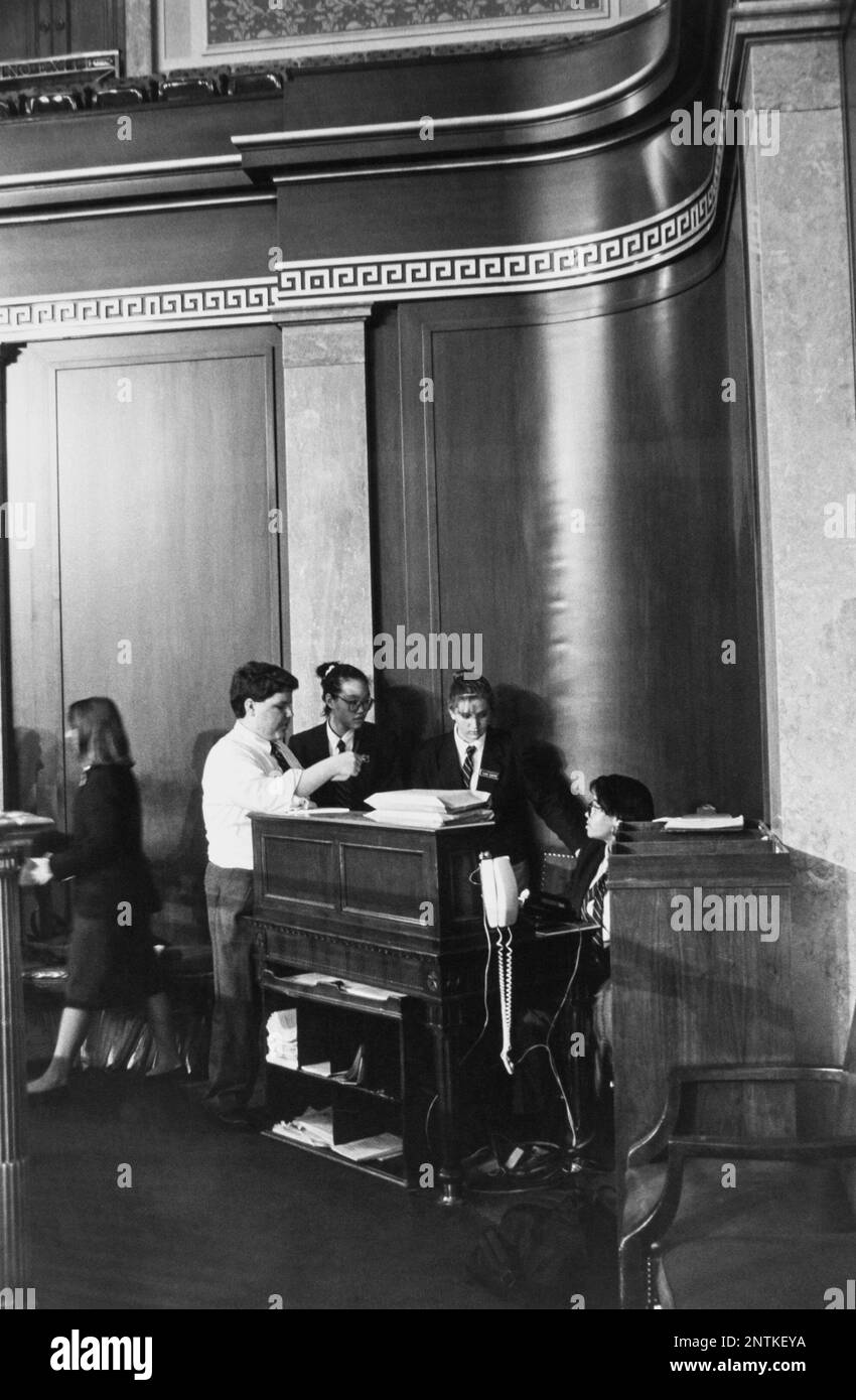 Overseer desk for the pages from where they run messages and errands ...