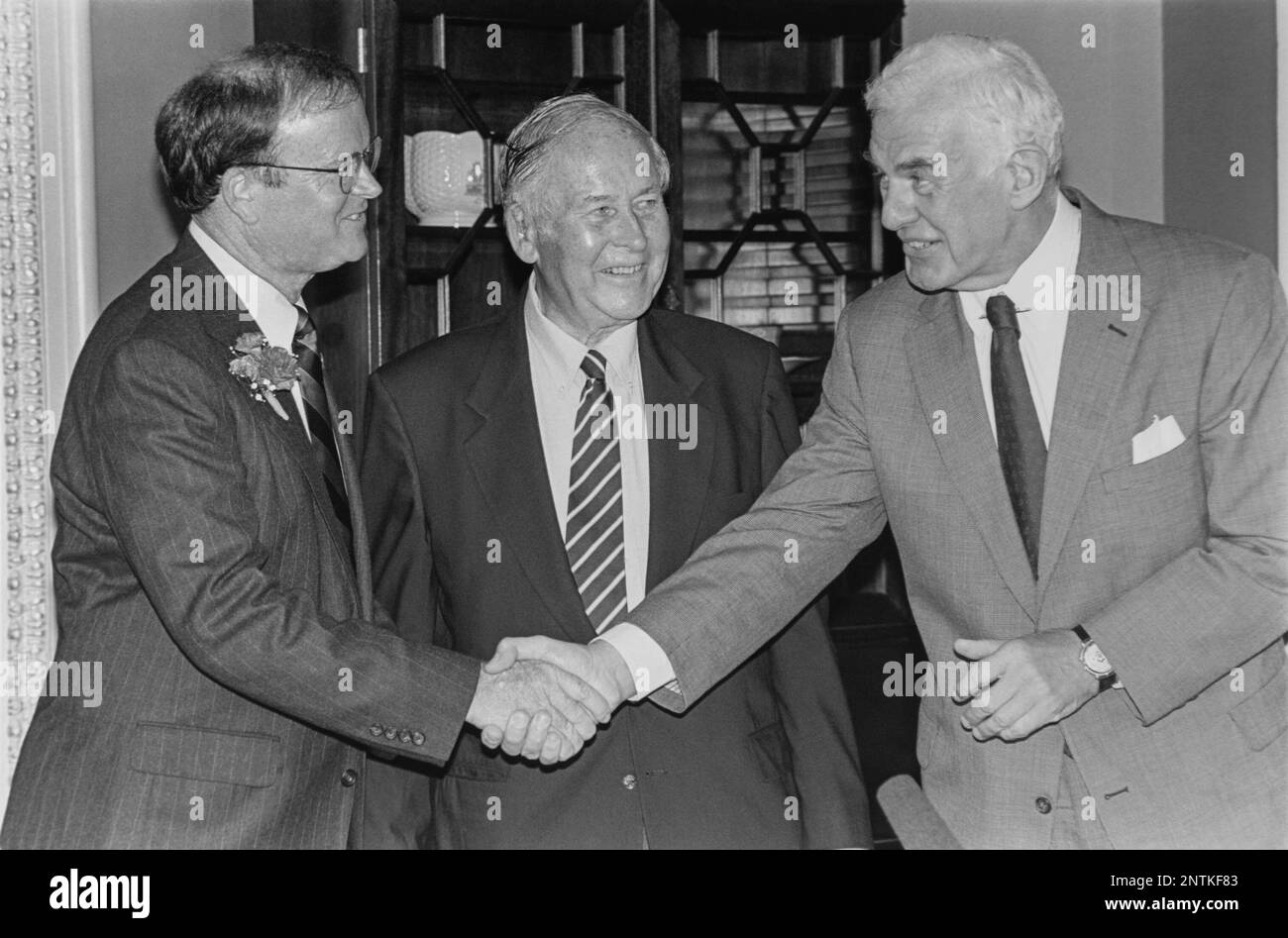 Rep. Sam Farr, D-Calif., father Sen. Frederick Farr, along with Speaker ...