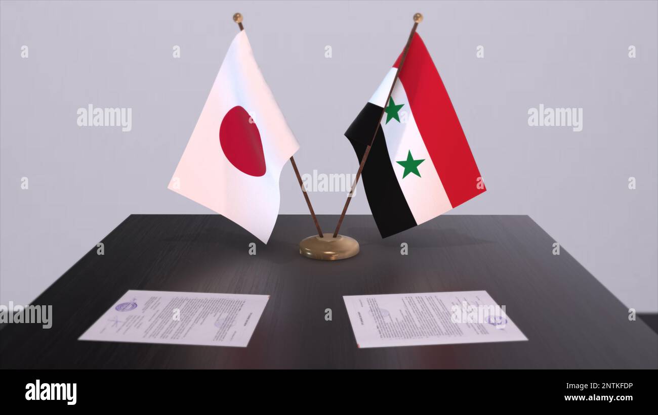 Syria japan national flags political hi-res stock photography and ...