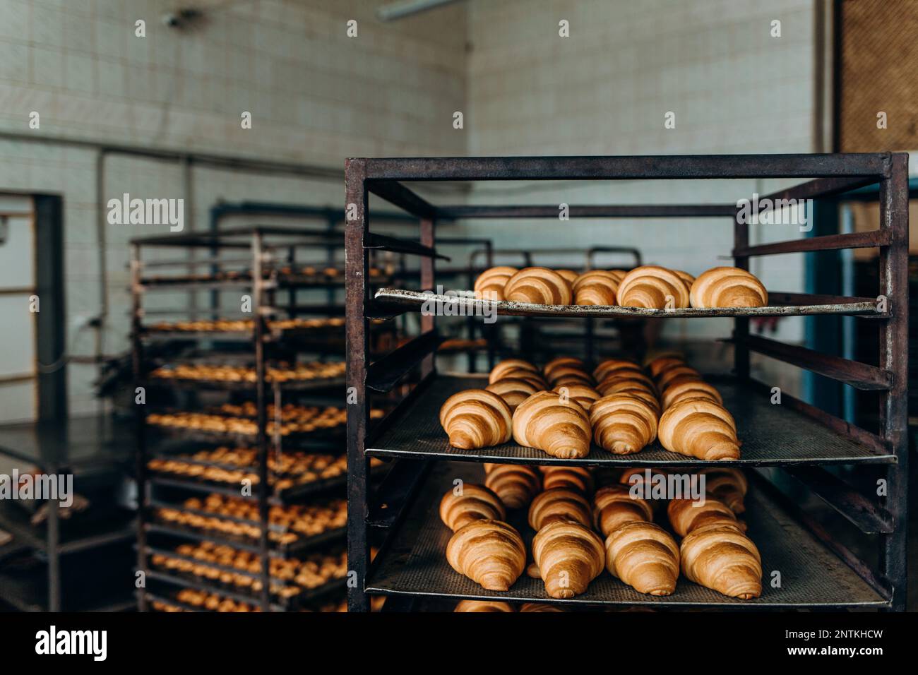 Croissants on the shelves hi-res stock photography and images - Alamy