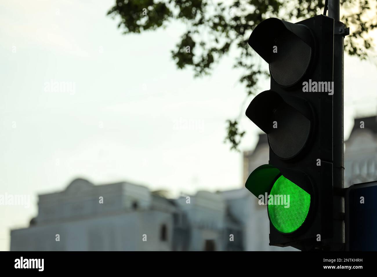 View of traffic light in city, space for text Stock Photo - Alamy