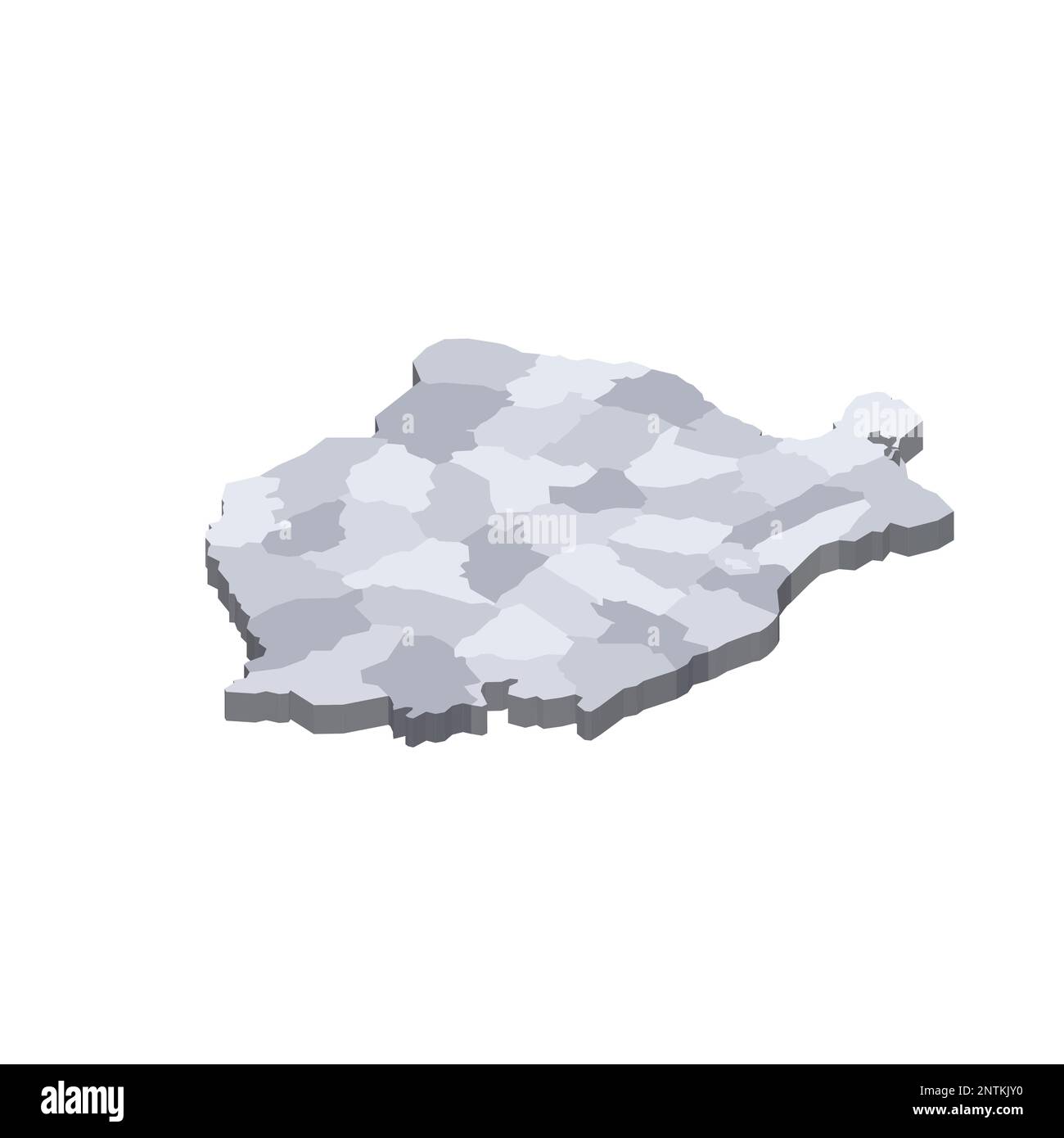 Romania political map of administrative divisions - counties and ...
