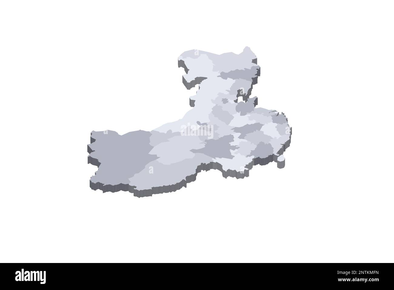 China political map of administrative divisions - provinces, autonomous ...