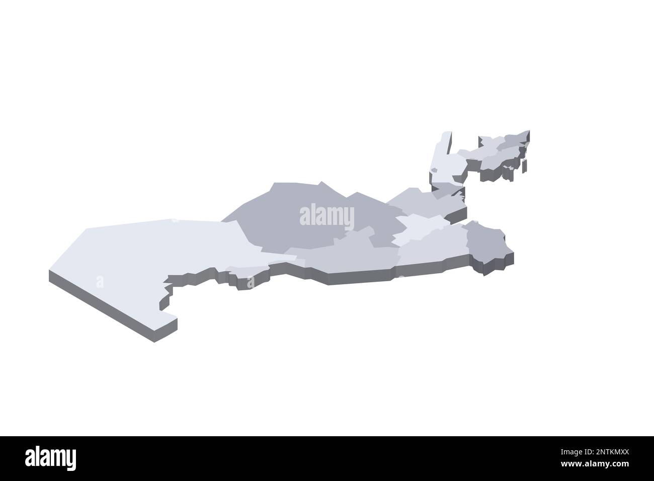 Uzbekistan political map of administrative divisions - regions ...