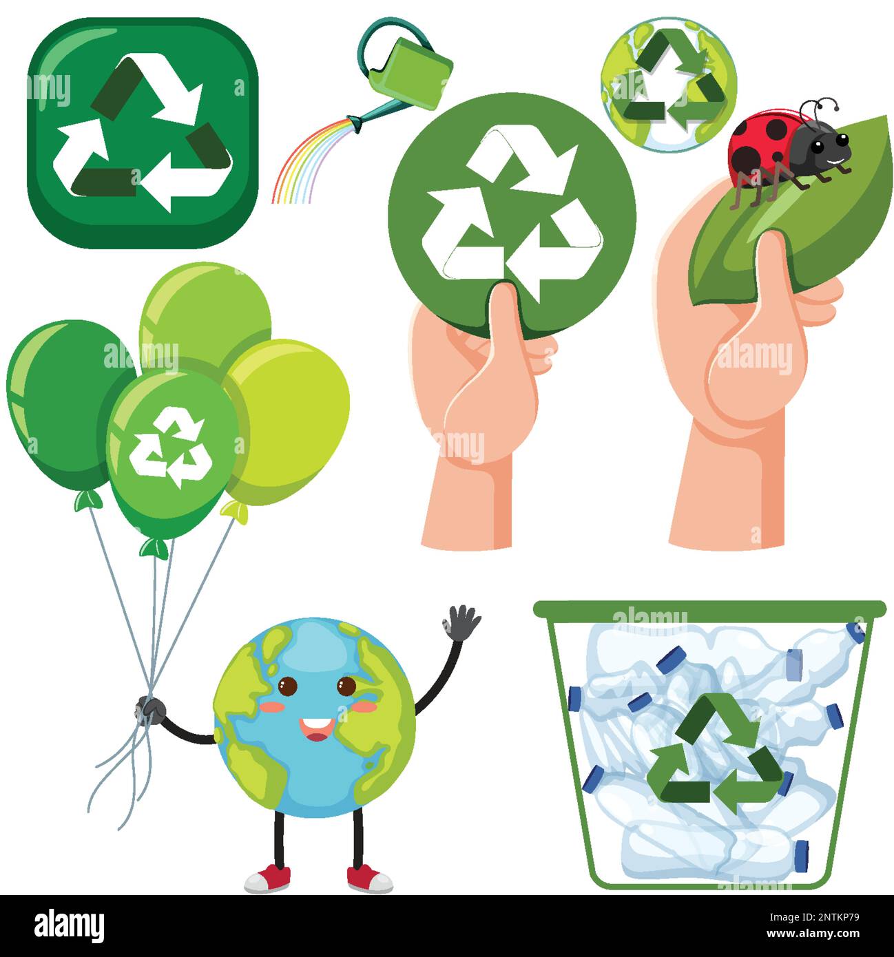 Save the earth graphics and icons collection illustration Stock Vector ...