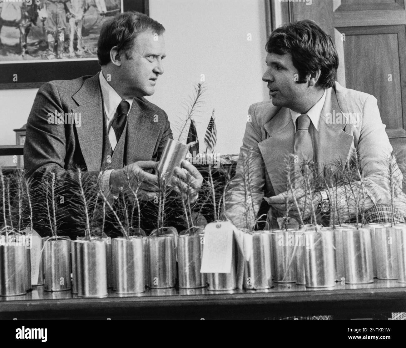 Sen. James A. McClure, R-Idaho with Rep. Steve Symons in 1975. (Photo ...