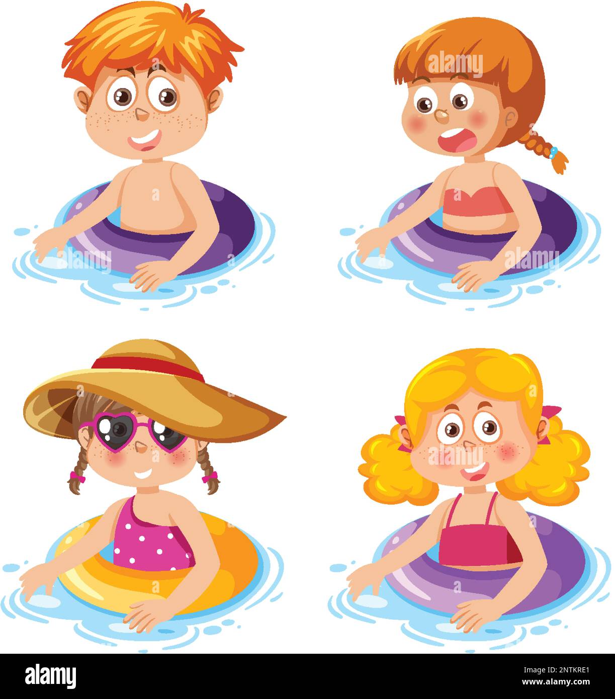 Hot weather swim Stock Vector Images - Alamy