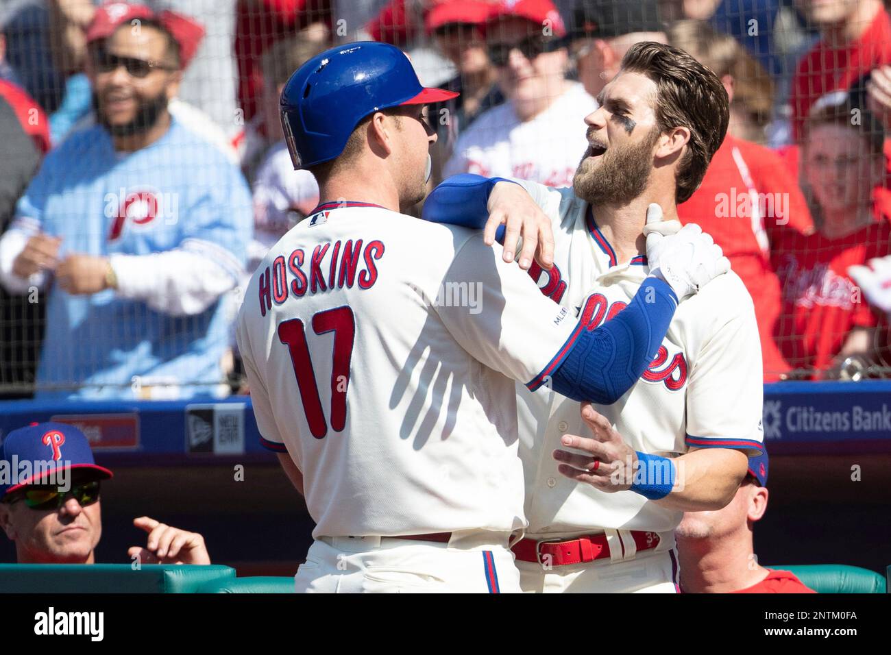 April 6, 2019: Philadelphia Phillies first baseman Rhys Hoskins (17 ...