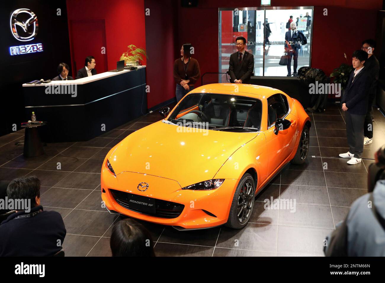MAZDA's orange color MX-5 Miata 30th Anniversary Edition, known as MX5 ...