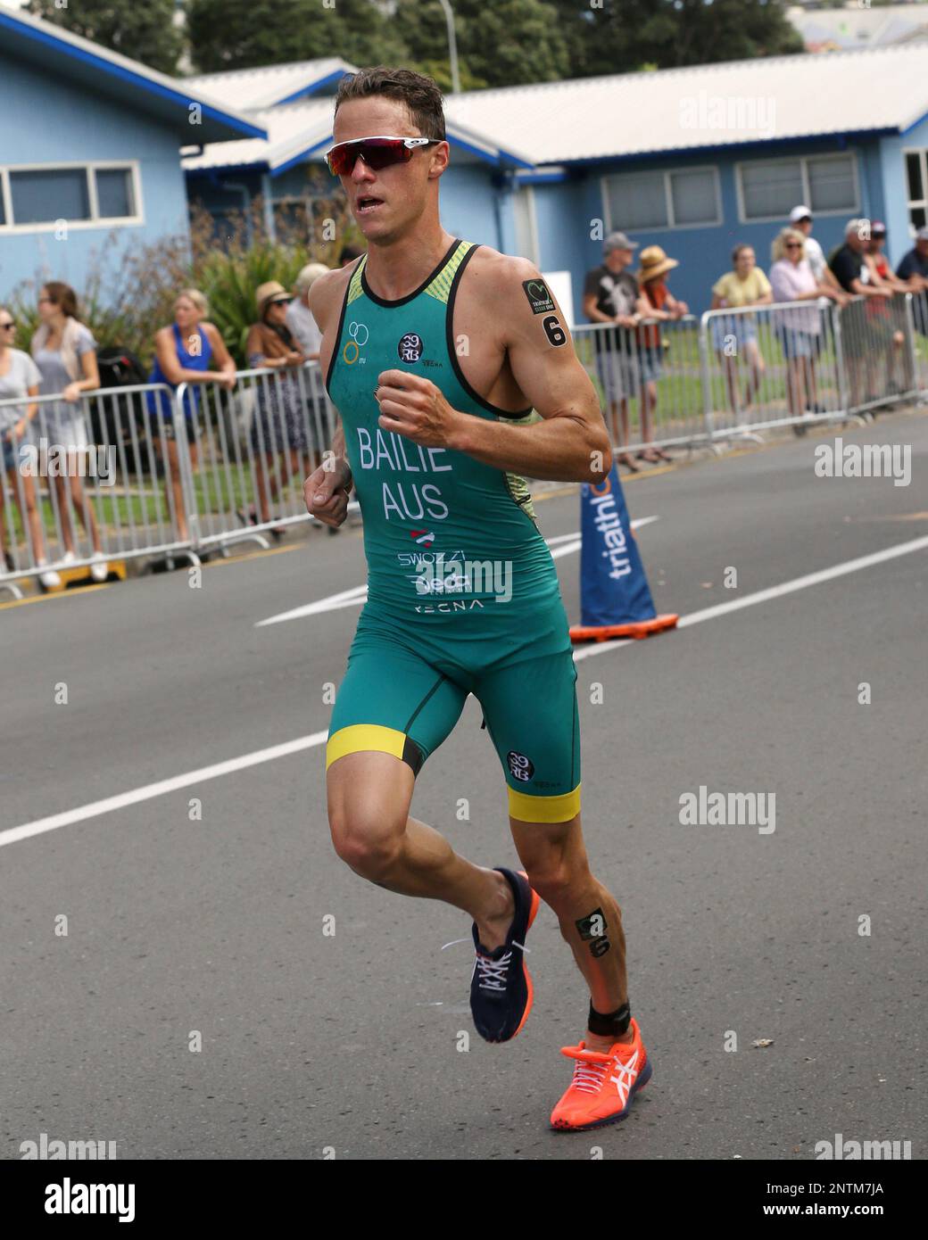 Ryan Bailie, of Australia, at the New Plymouth ITU Triathlon World Cup ...