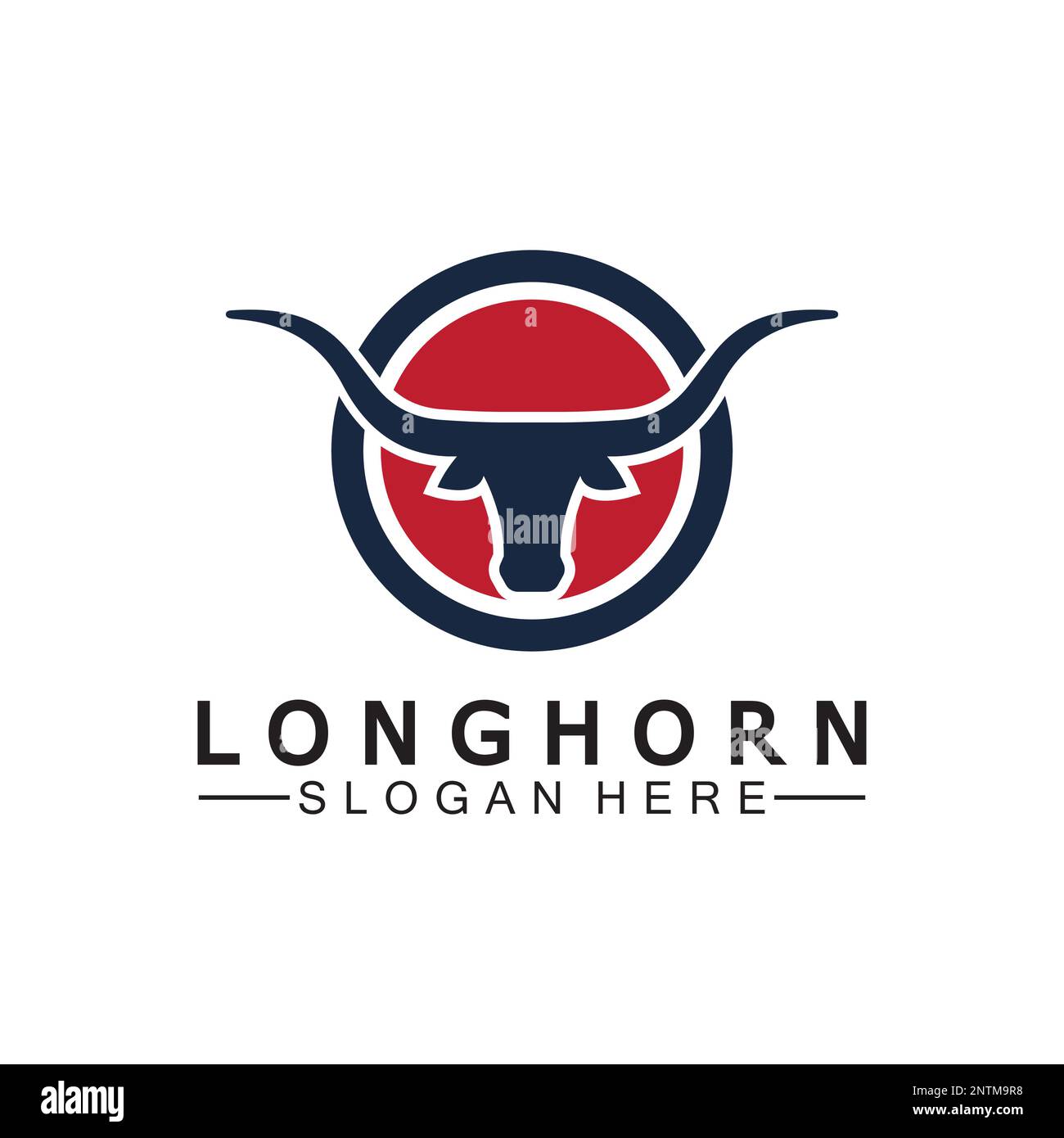 Long horn logo template vector illustration design Stock Vector Image ...