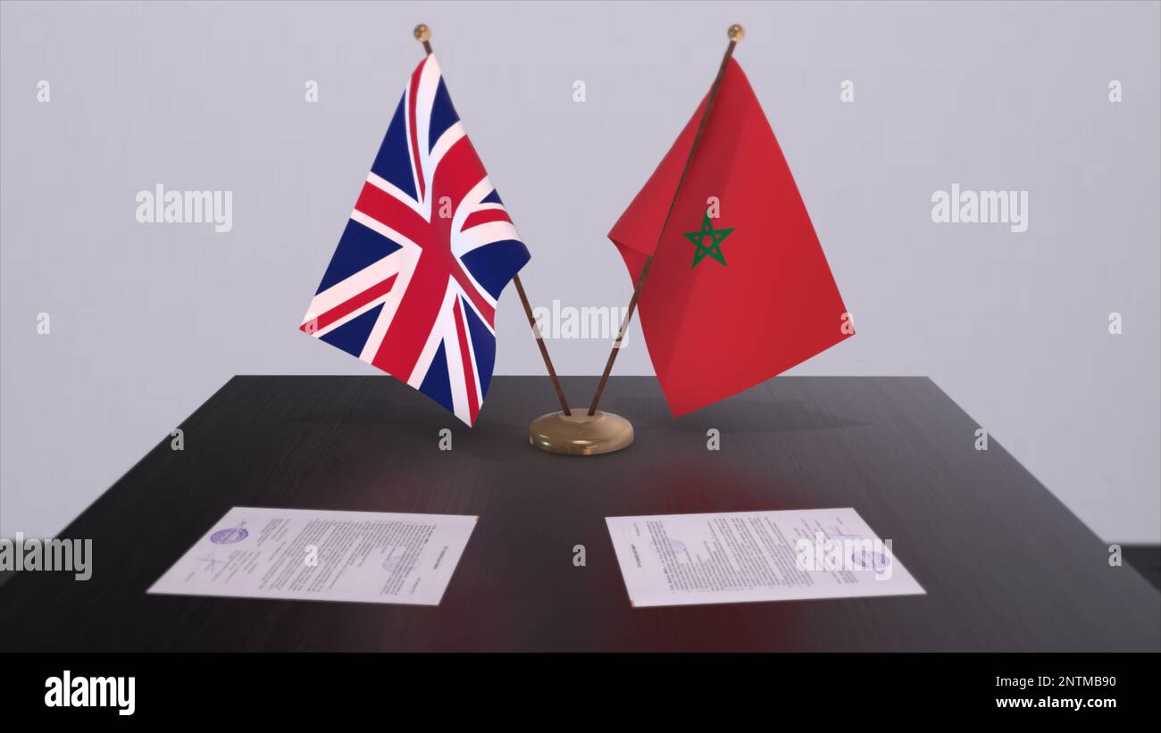 Morocco syria table flags hi-res stock photography and images - Alamy