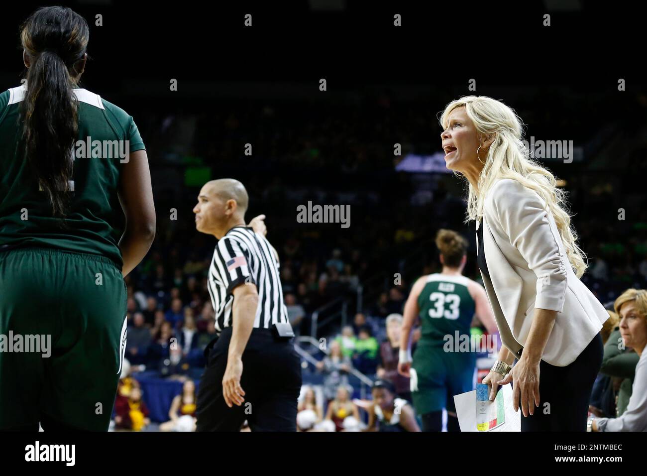 SOUTH BEND, IN - MARCH 23: Michigan State Spartans head coach Suzy ...