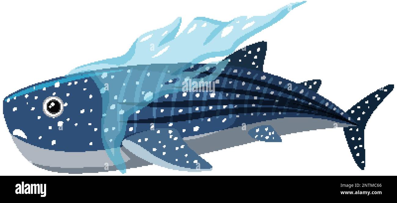 Plastic pollution on marine life concept illustration Stock Vector ...
