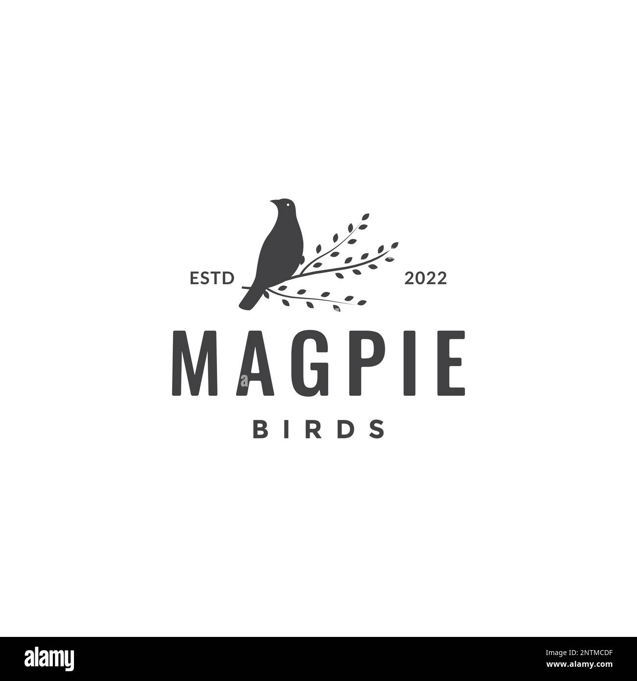 Perched finch Stock Vector Images - Alamy