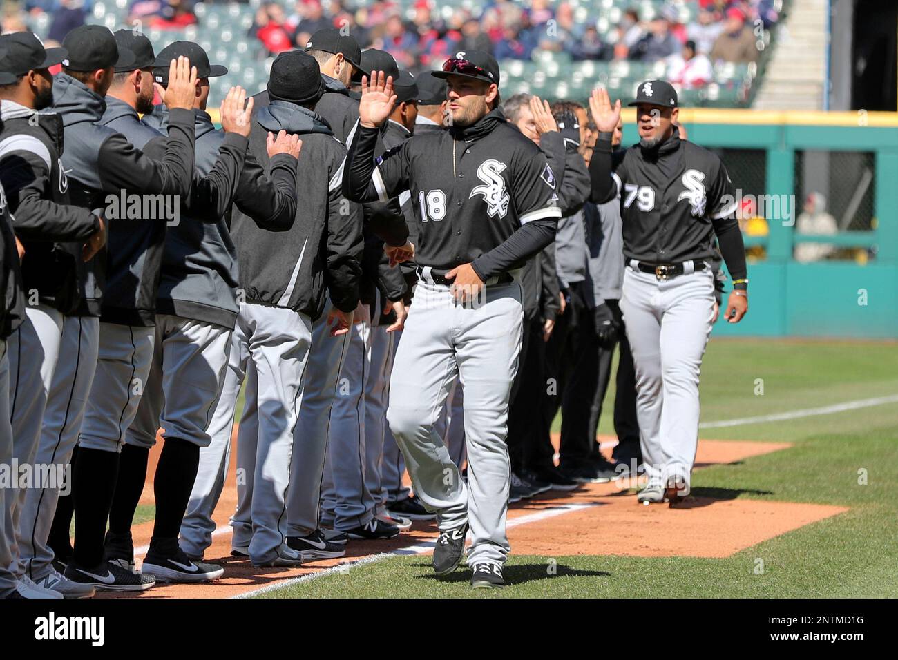 CLEVELAND, OH - APRIL 01: Chicago White Sox outfielder Daniel Palka (18 ...