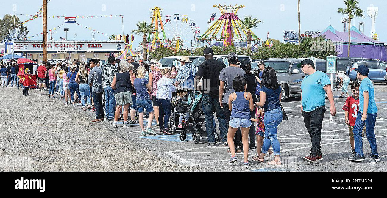 The line to get into the 67th annual Yuma County Fair stretches across ...
