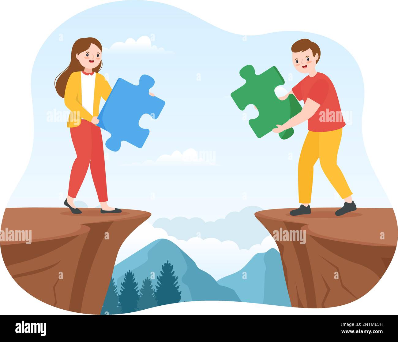 Overcome the obstacle Stock Vector Images - Alamy