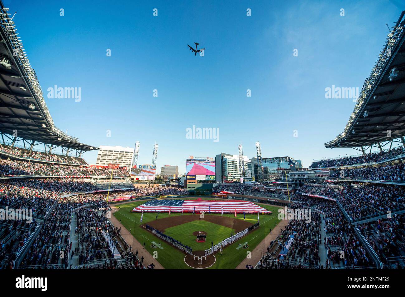 ATLANTA, GA - APRIL 01: A United States Air Force B52 jet flies before ...