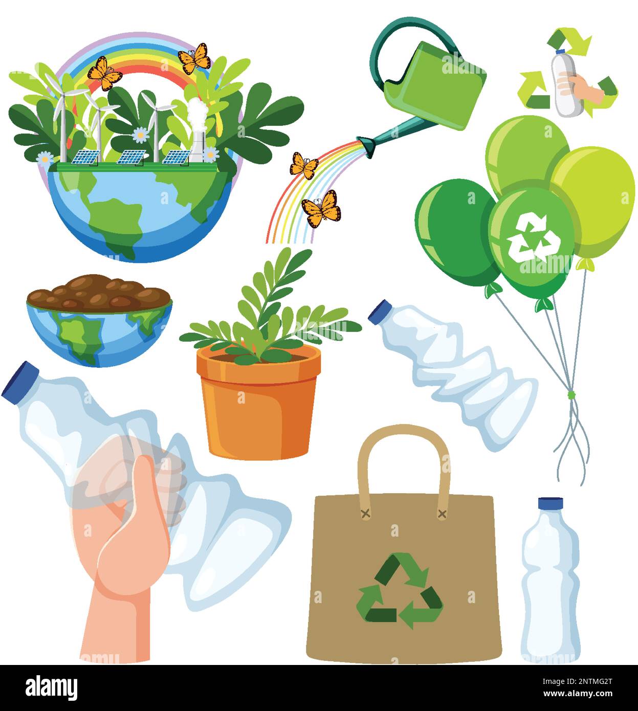 Save the earth graphics and icons collection illustration Stock Vector ...
