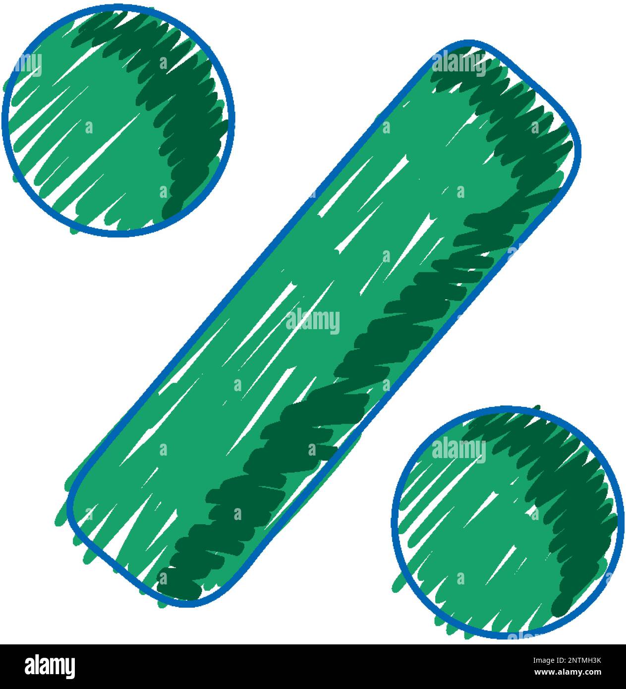 Math percent sign symbol in pencil colour sketch simple style ...