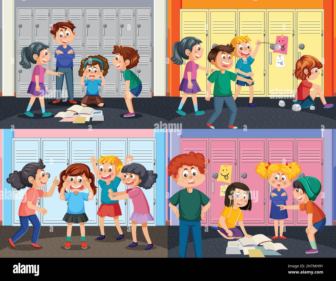 Bad Behavior In School Cartoon