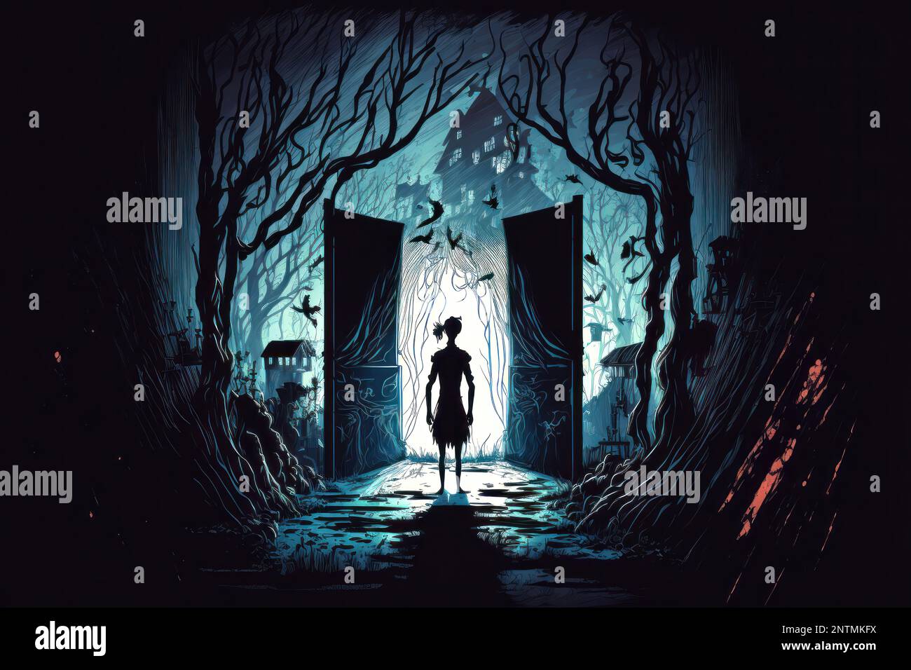 Ai dark fantasy art hi-res stock photography and images - Alamy