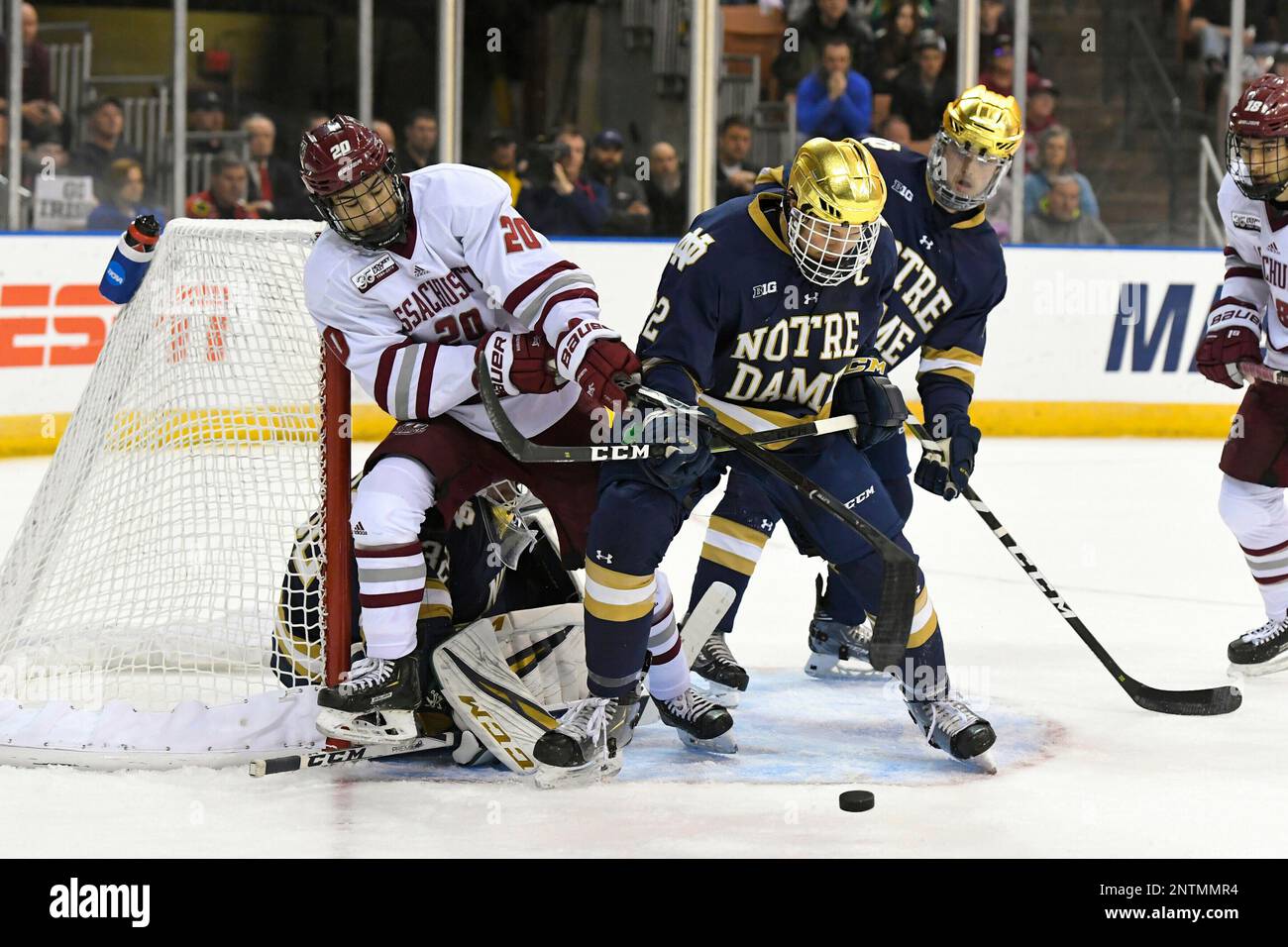 March 30, 2019: Massachusetts Minutemen forward Oliver Chau (20) and ...
