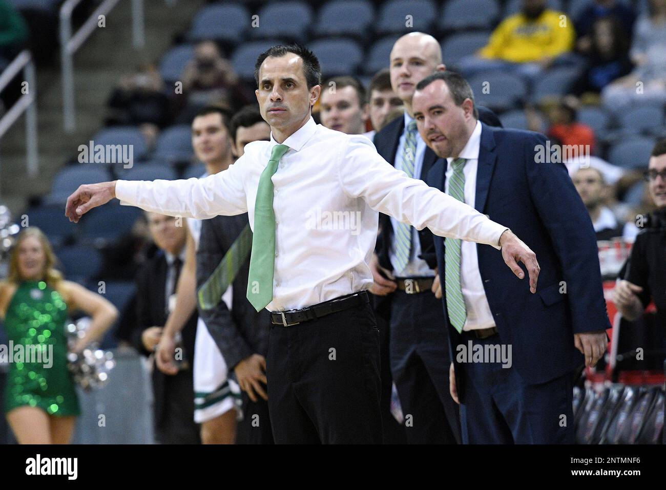 EVANSVILLE, IN - MARCH 30: Northwest Missouri State Bearcats Head Coach ...