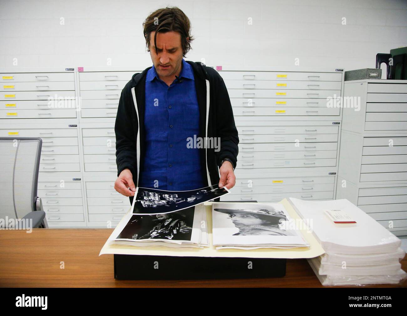 In this Tuesday, Sept. 19, 2017 photo Chief Curator Michael Chaiken ...