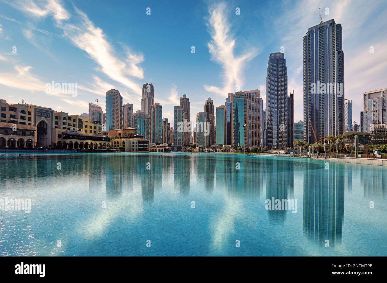 Dubai, UAE, January 12 2023: Center of Dubai with water, UAE Stock ...