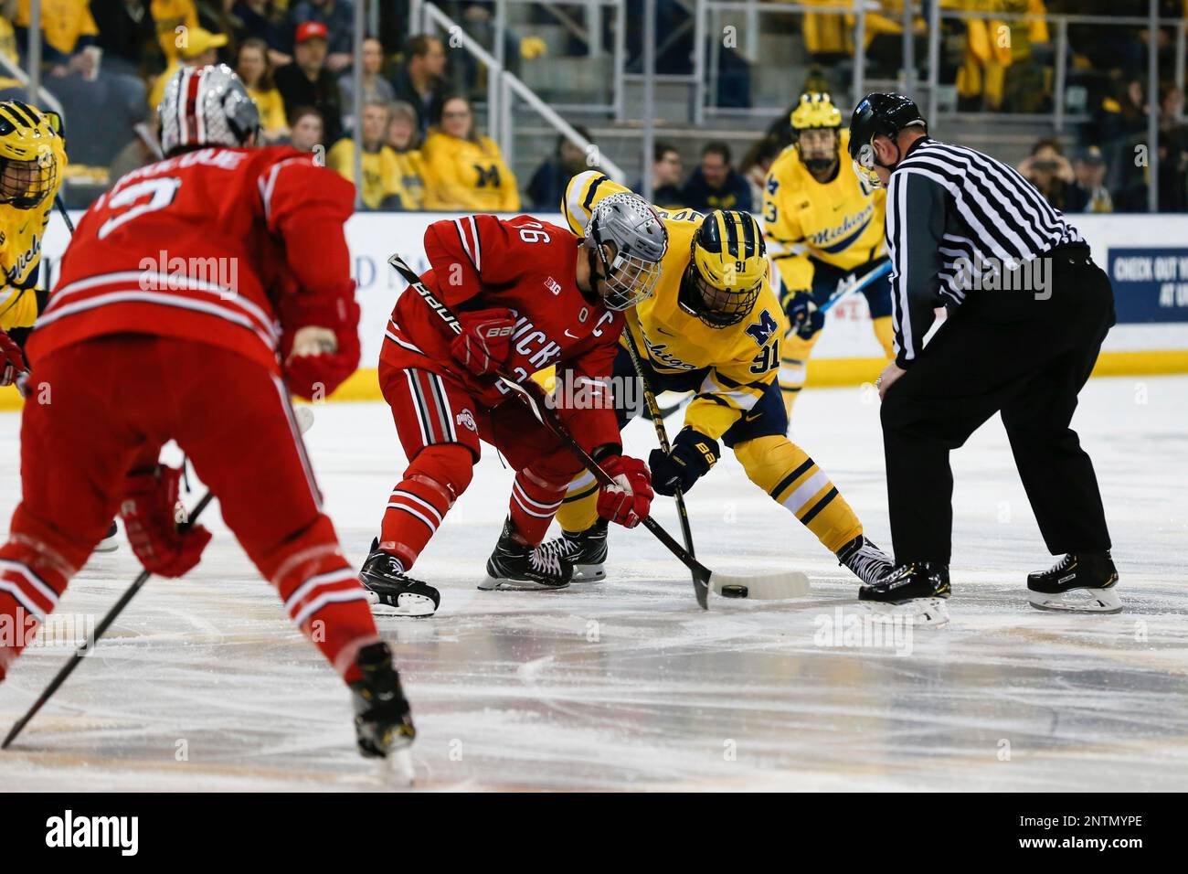 ANN ARBOR, MI - FEBRUARY 23: Ohio State Buckeyes forward Mason Jobst ...