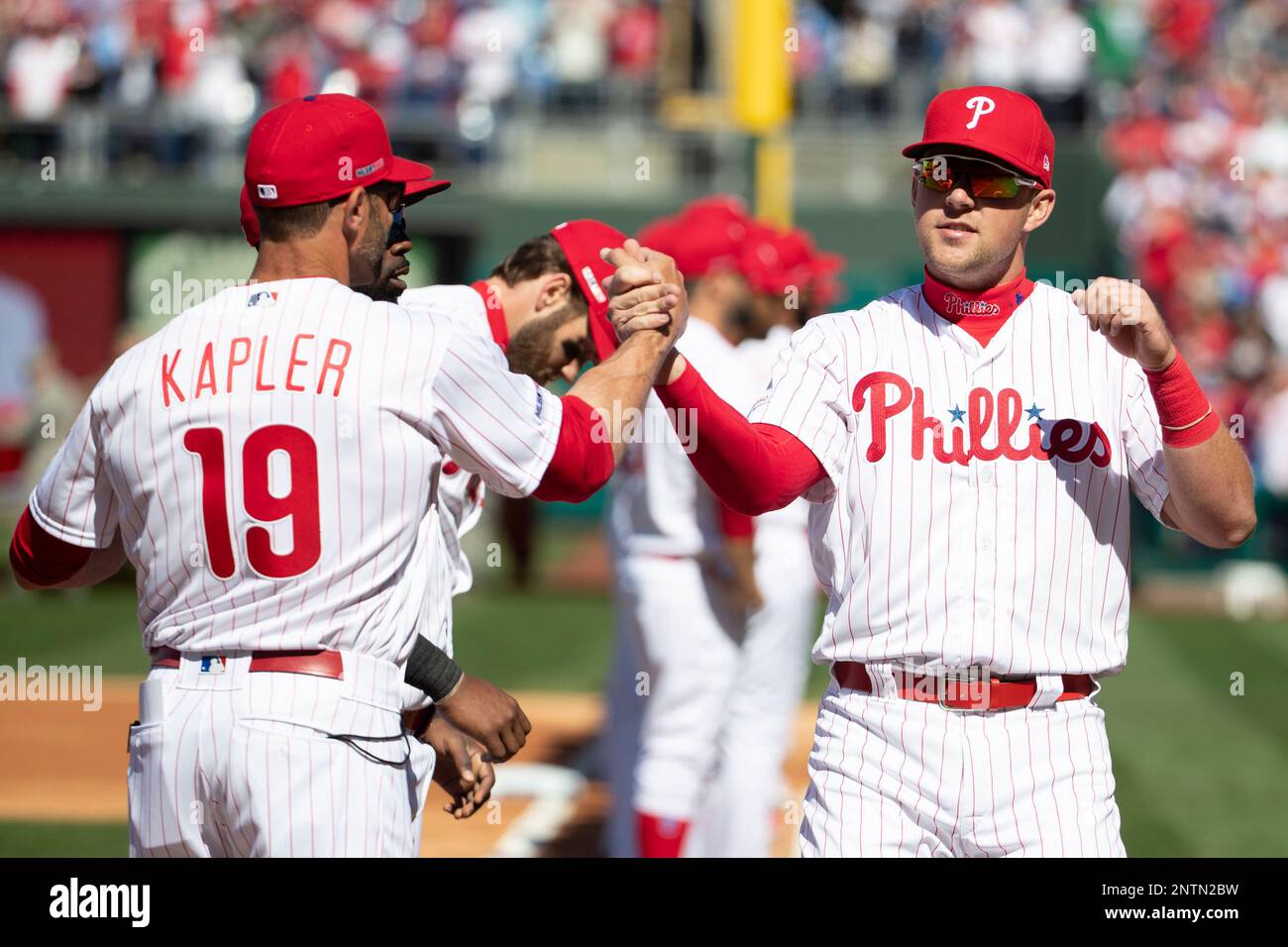 March 28, 2019: Philadelphia Phillies left fielder Rhys Hoskins (17 ...