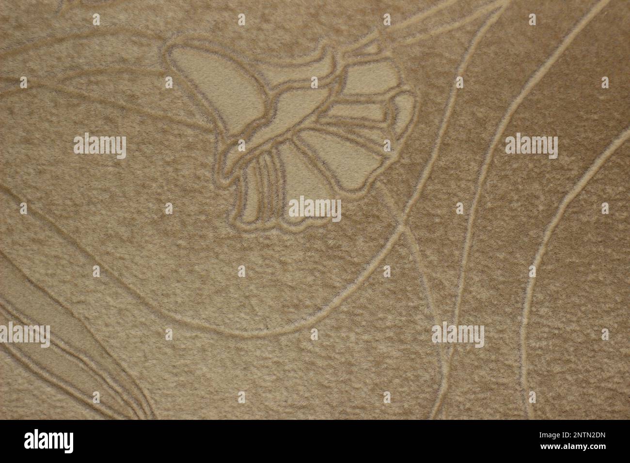 fabric brown with patterns of embossed flowers Stock Photo - Alamy