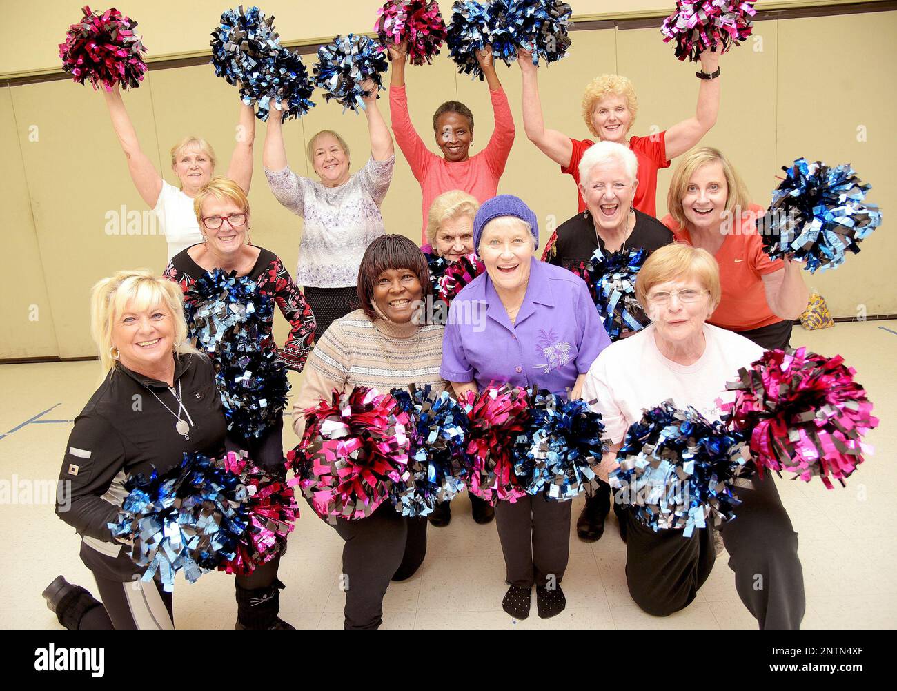 The High Point Rah Rahs pose for a group photo during a recent practice ...