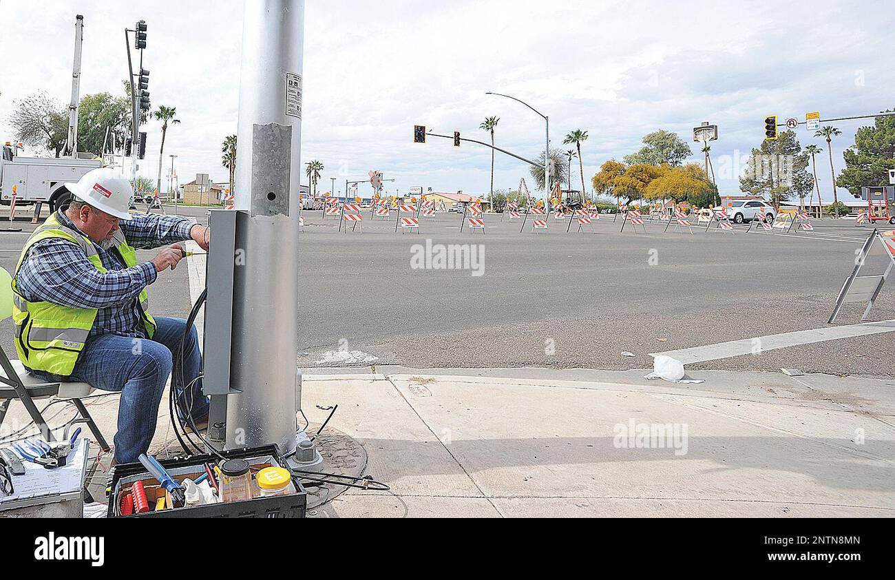 Jaime Cadena, an electrician with Westmoor Electric, Inc., in Yuma ...