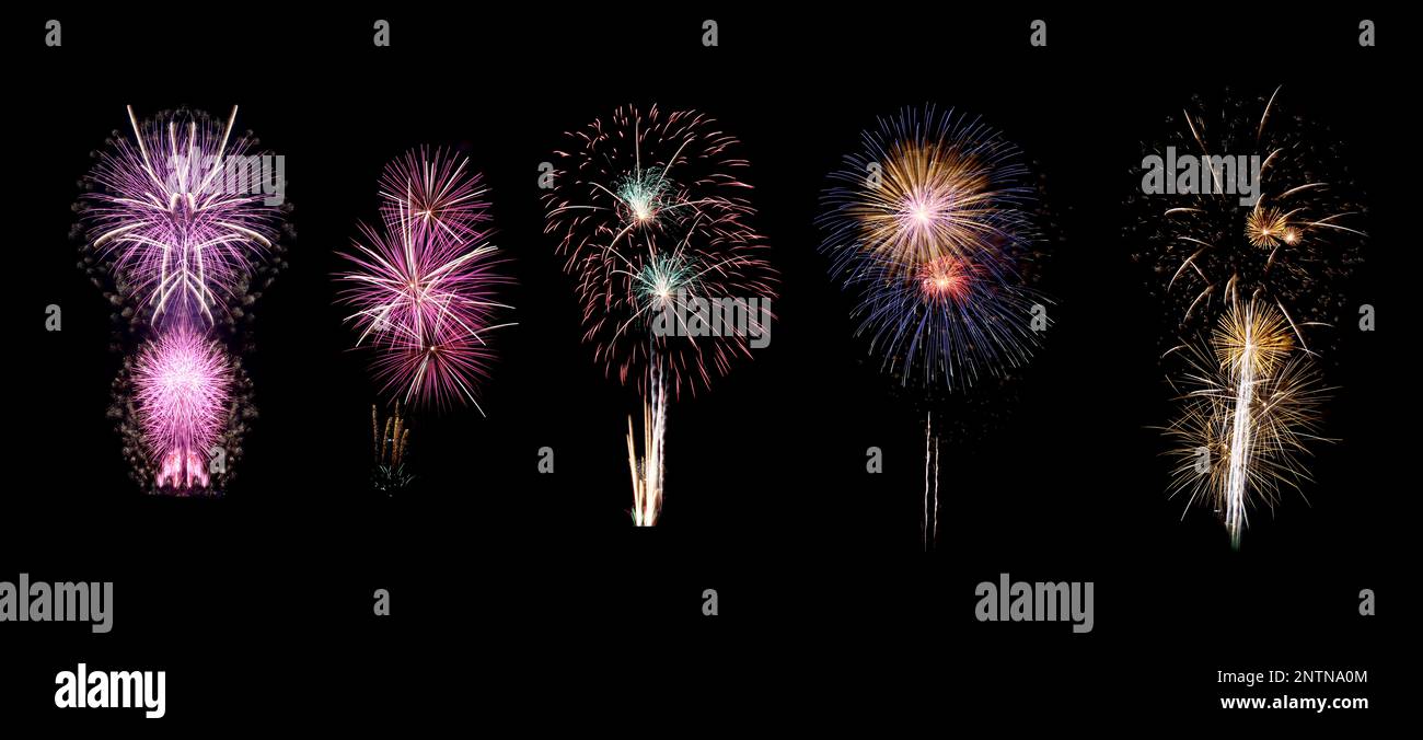 Variety of colors Mix Fireworks or firecracker Collections in the ...