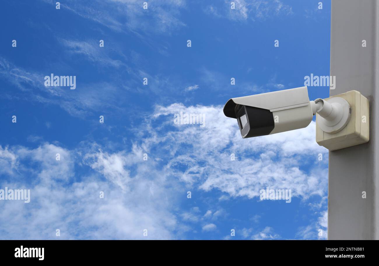 CCTV tool on blue sky background,Equipment for security systems and ...