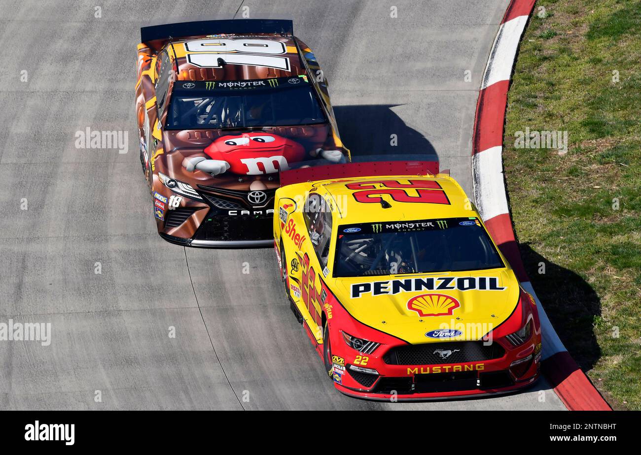 #22: Joey Logano, Team Penske, Ford Mustang Shell Pennzoil during the ...